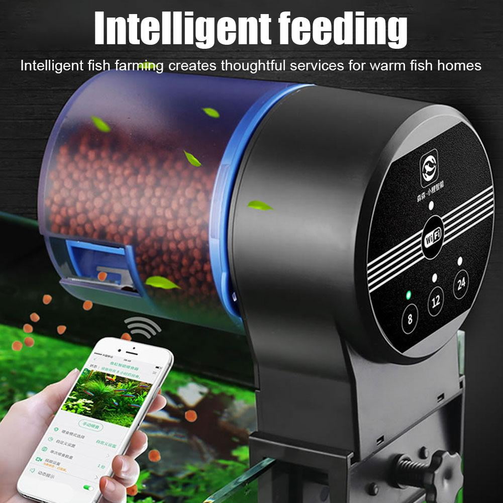 HPDL Adjustable Auto Fish Feeder Feeding Aquarium Tank Automatic Food ...