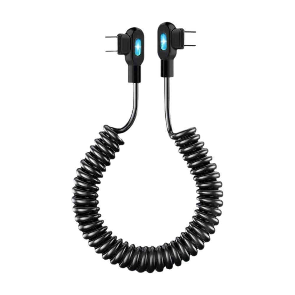 BQLQBQLQ Black Cc16a Spring Data Cable Suitable For Apple Huawei Vivo ...