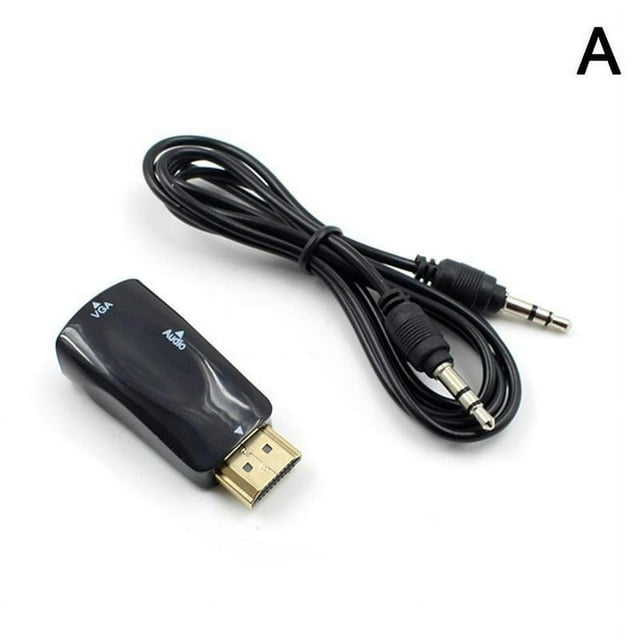 Clerance! Black Hdmi To Vga Adapter With Audio Male To Female Hdmi To ... Clerance! Black Hdmi To Vga Adapter With Audio Male To Female Hdmi To ...