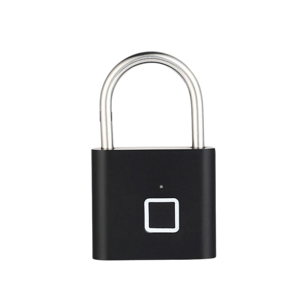 Clerance! Black smart fingerprint padlock outdoor waterproof and rust ...