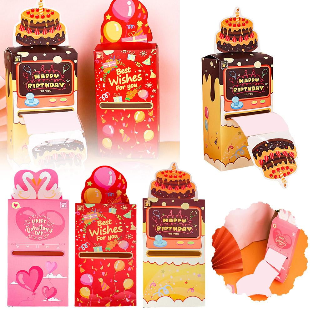 Clerance! Box Folding Paper Box Birthday Boce Money Red Surprise B C1J6 ...