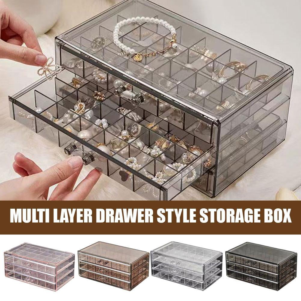 Clerance! Clear Jewelry Box Plastic Bead Storage Craft Container ...
