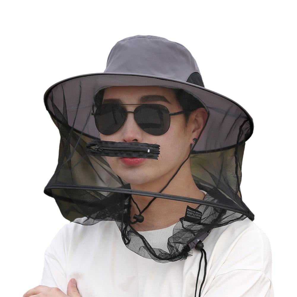 Clerance! Dark Gray Adjustable Shielding Mask, Mosquito Repellent Cap ...