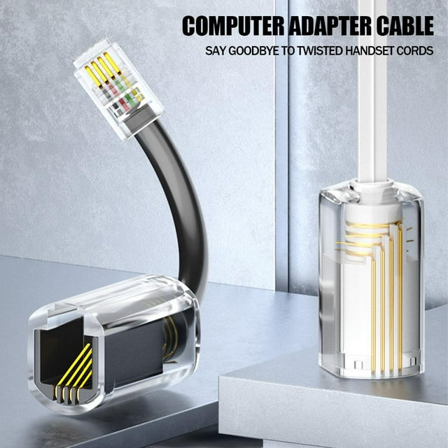 Clerance! Effectively Telephone Cord Detangler Phone Cord RJ9 to Female ...