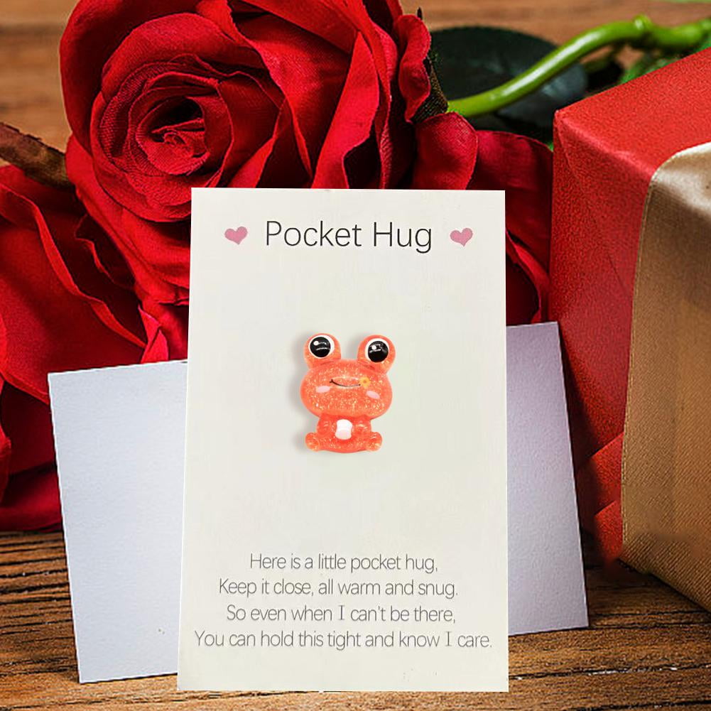 Clerance! GHRYTY Little Pocket Hug Frog TokenPocket Hug Heart with ...