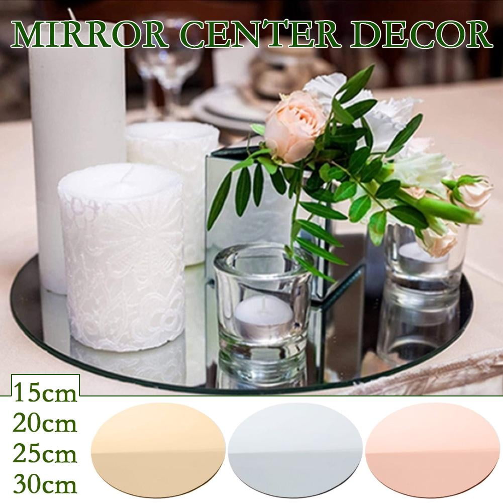Clerance! Gold Mirror Centerpieces For Tables Round Mirror Plates For ...