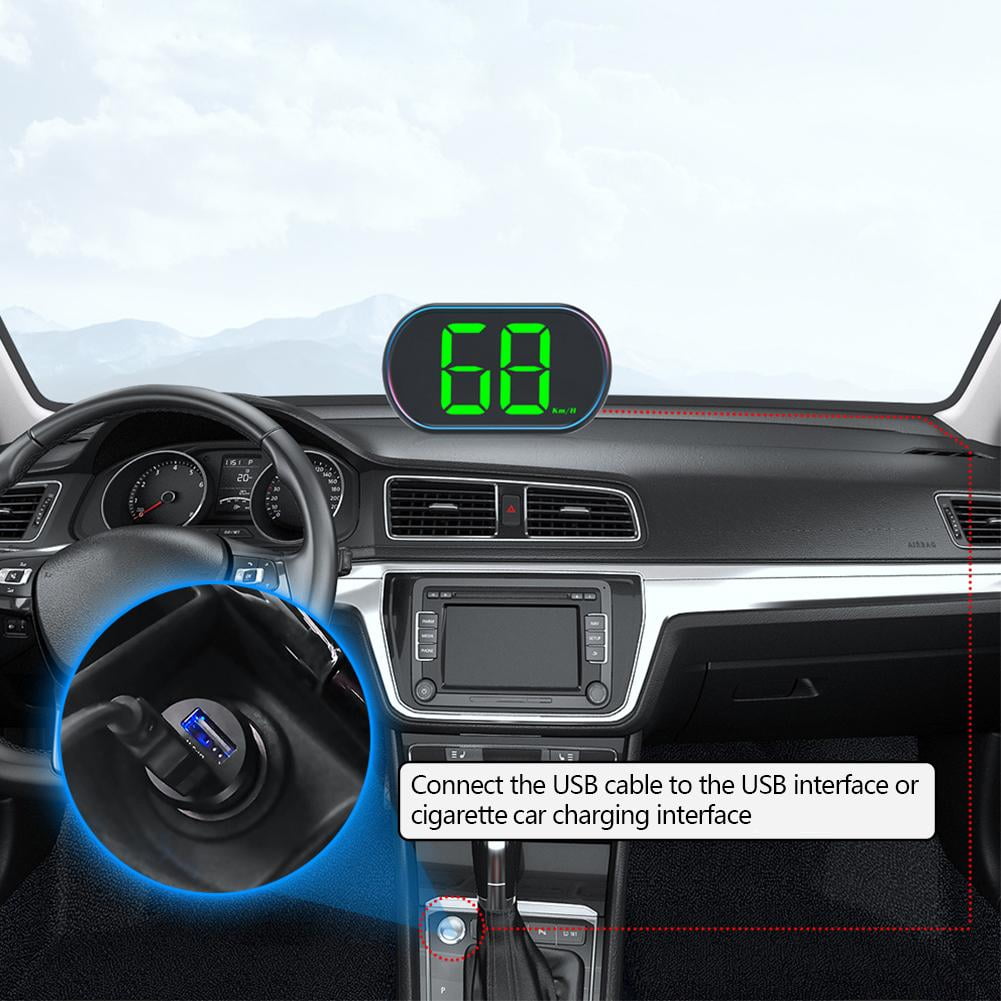 Clerance! Gps Car Digital Speedometer HUD Head Up Display For All KMH ...