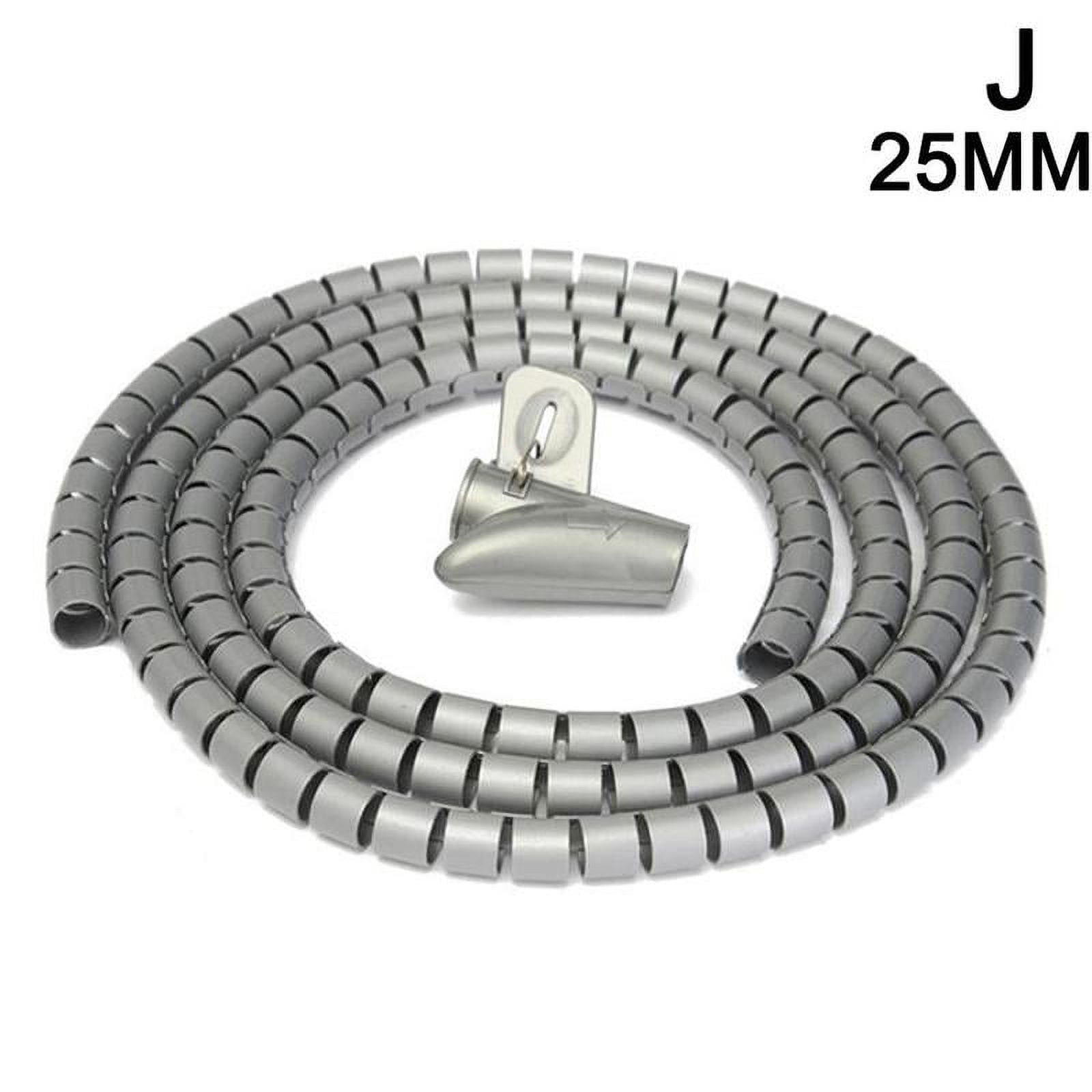Clerance! Gray 25mm Wire Management Cable Tube Wire Tube Winding Tube ...