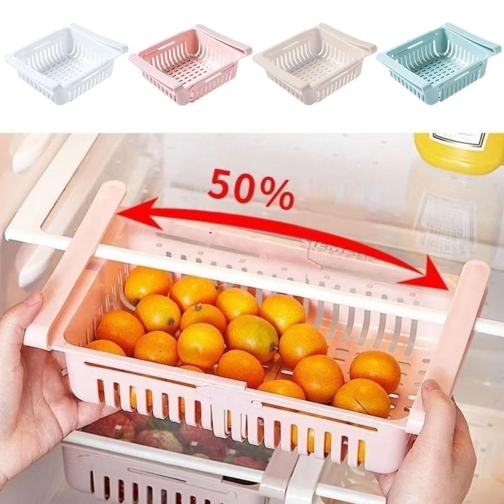 Clerance! Kitchen Organizer Fridge Storage Drawer Box Extendable ...