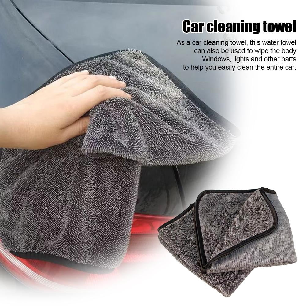 Clerance! Microfibre Car Drying Towel Super Absorbent Grey Large Thick ...