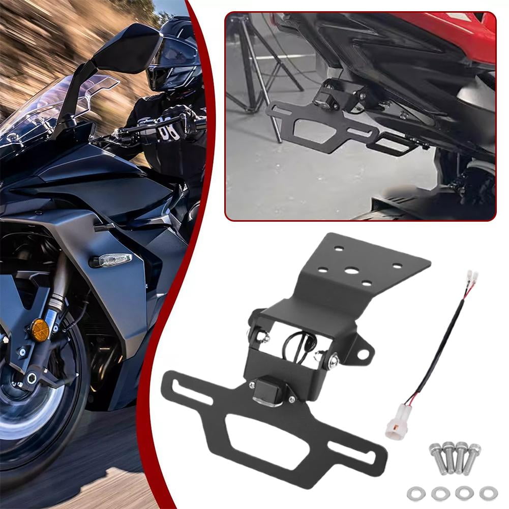 Clerance! Modified Short Tail Stainless Steel Rear Wing Folding License ...