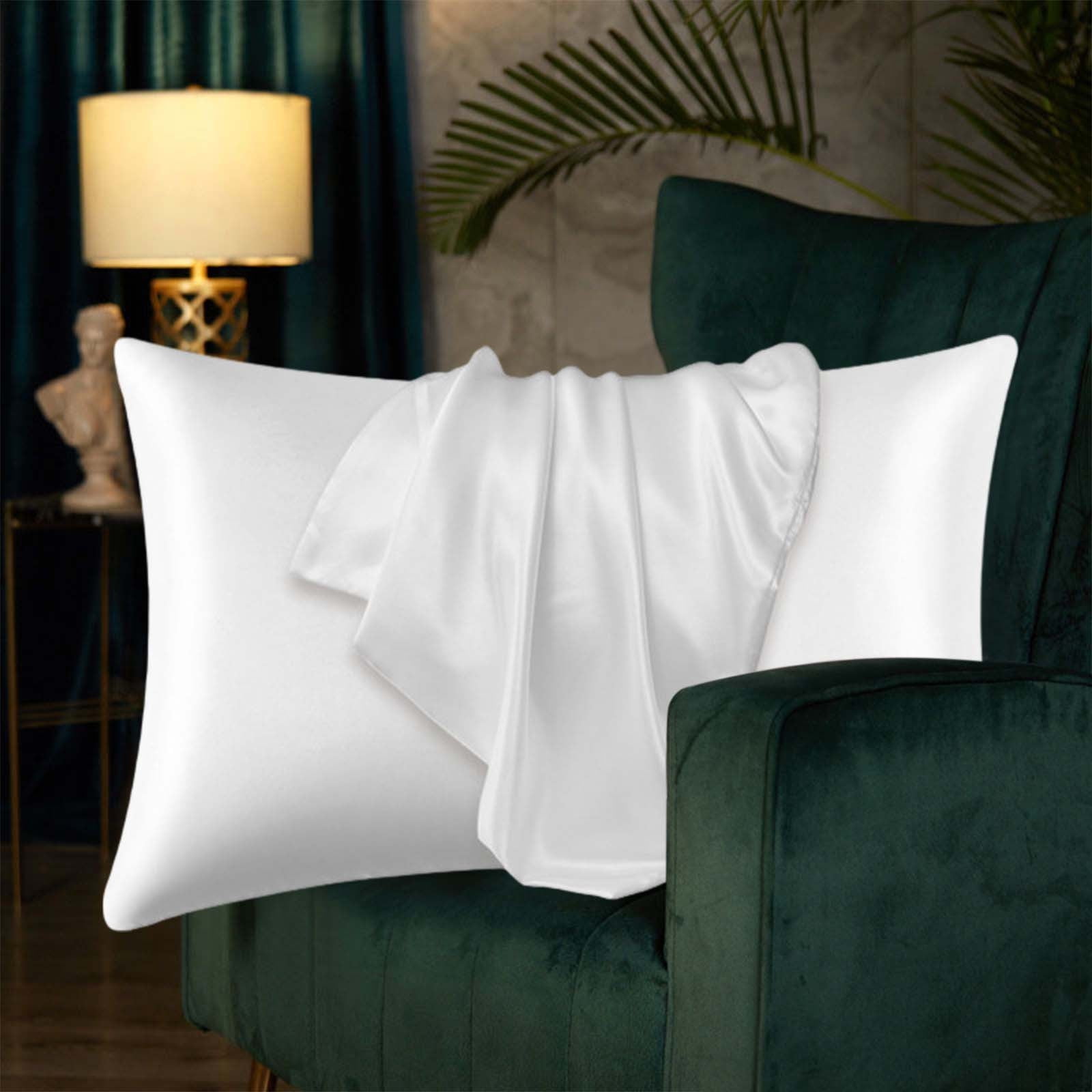 PEONAVET Silk Pillow Case 20x30 Inches Satin Pillowcase for Hair and ...