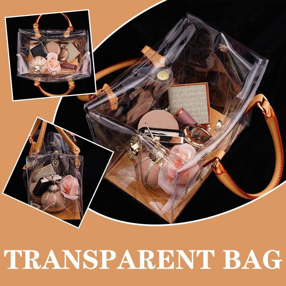 Clerance! PawCasa Clear PVC DIY Tote Bag Handbag Making Kit Clear Purse ...