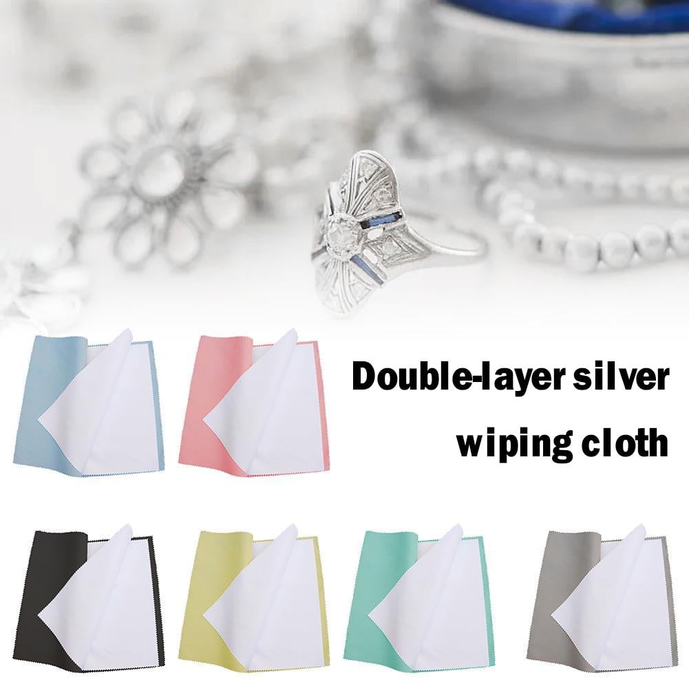 Clerance! PawCasa Jewelry Cleaning Polishing Cloth Silver Gold Brass ...