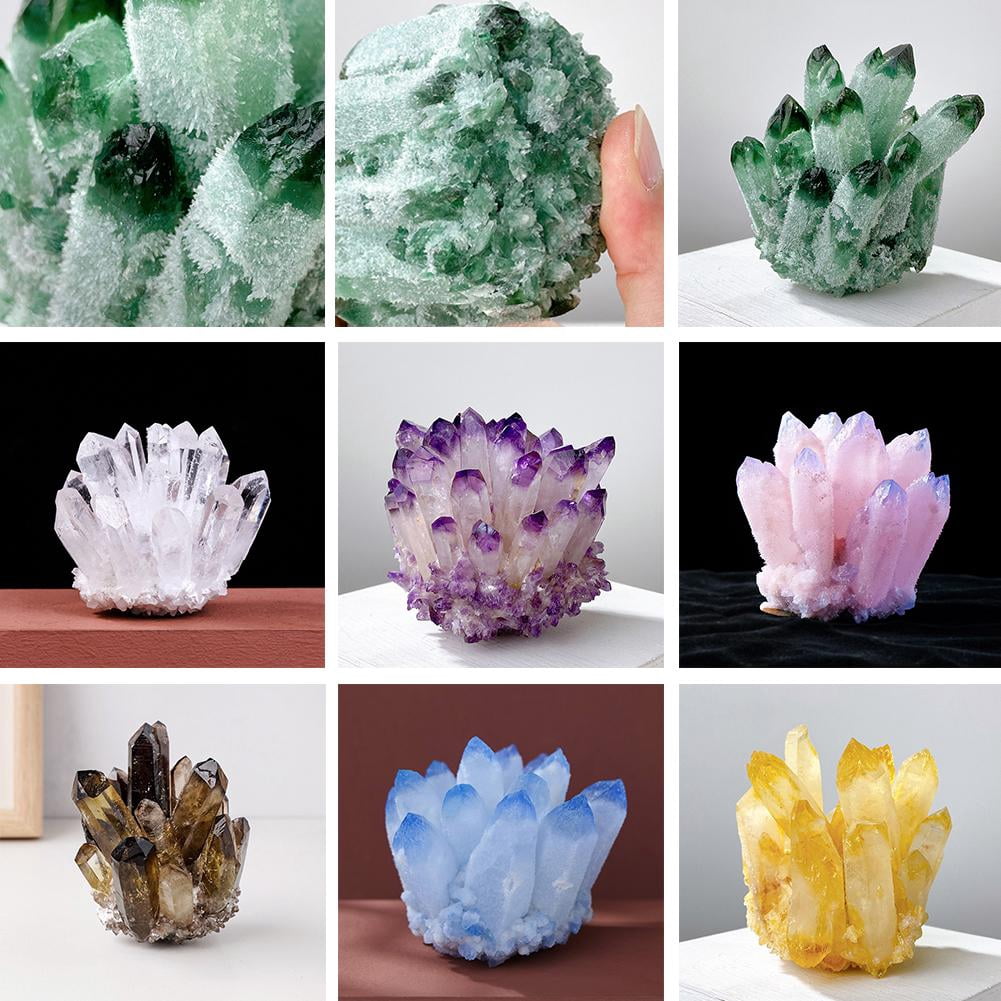 Clerance! PawCasa Large Natural White Clear Quartz Cluster Crystal ...