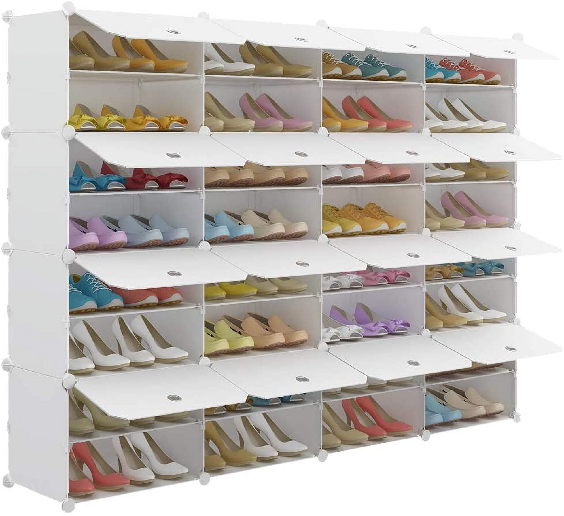 Clerance! Portable Shoe Rack Organizer 64 Pair Tower Shelf Storage ...