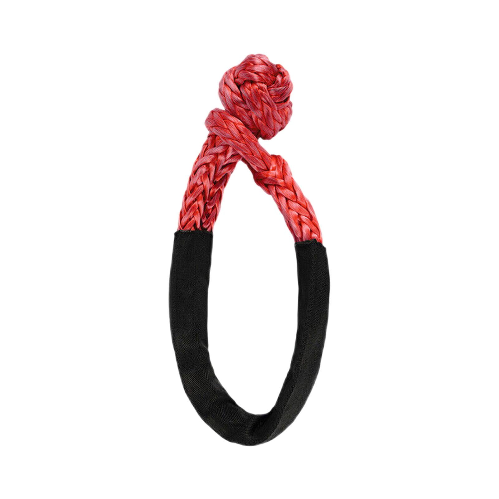 Clerance! Red 1/2"X22" reinforced version 55000lbs soft shackle rope ...