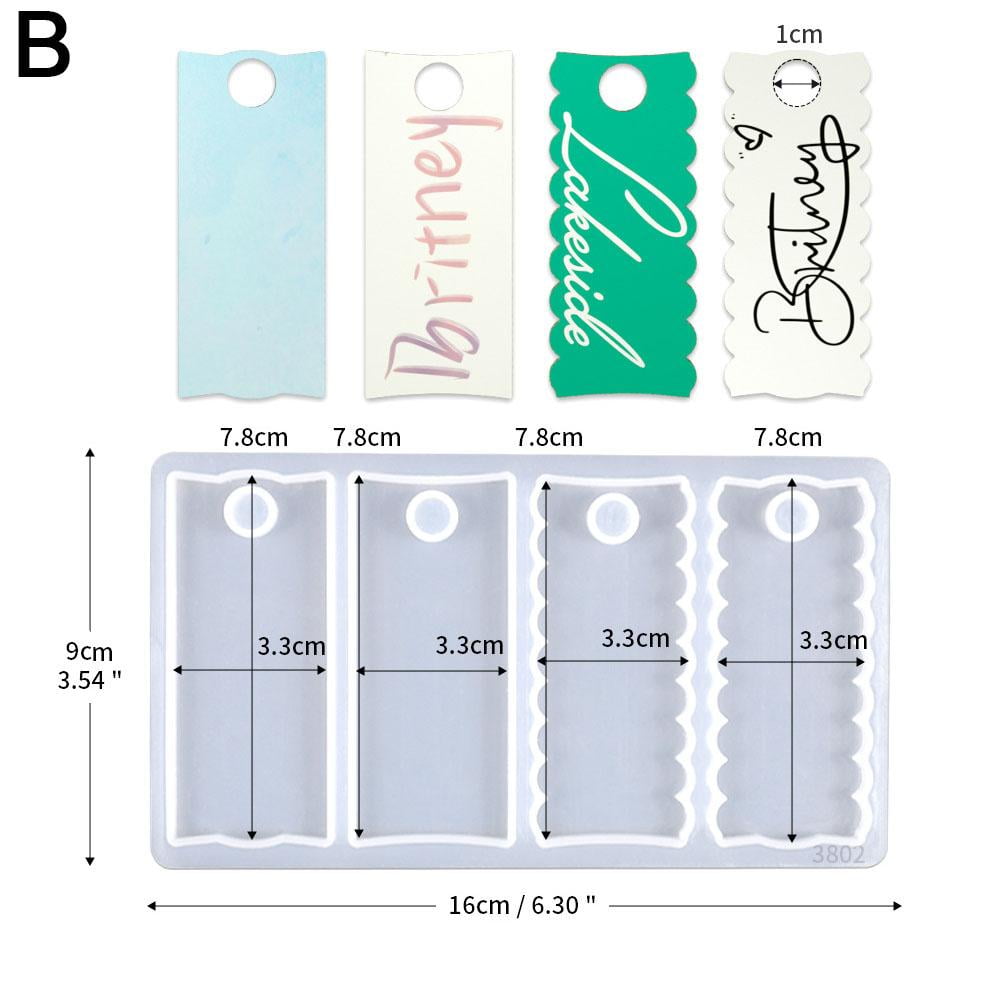 Clerance! Resin Molds Silicone For 40oz Cup Name Tags Name Plate ...