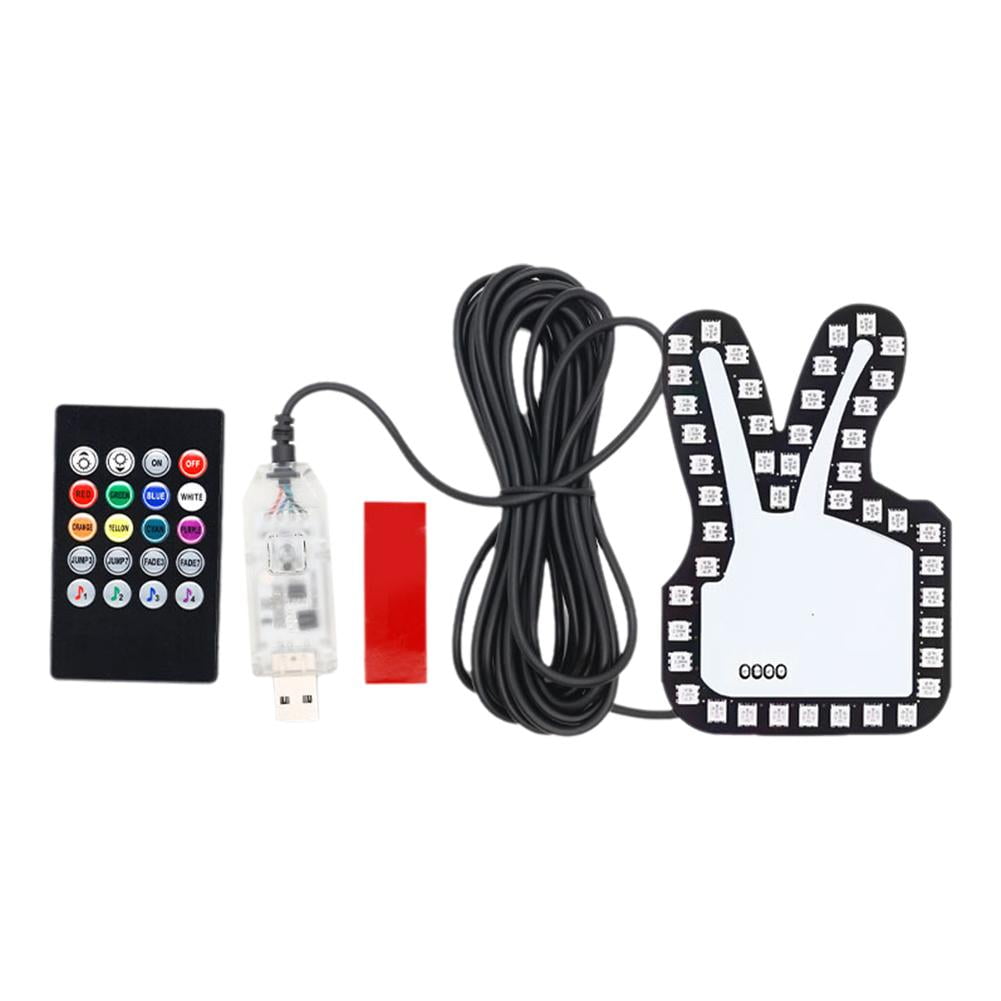 Clerance! Scissor Hand Gesture Cross-Border Car Finger Light Gesture ...