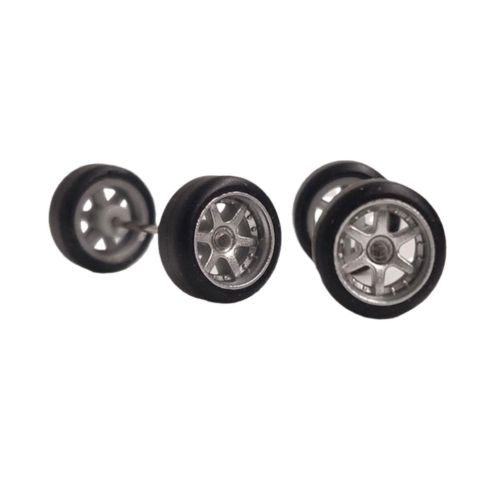 Clerance! Six-Claw Silver 1:64 Alloy Car Model Modified Wheel Pattern ...