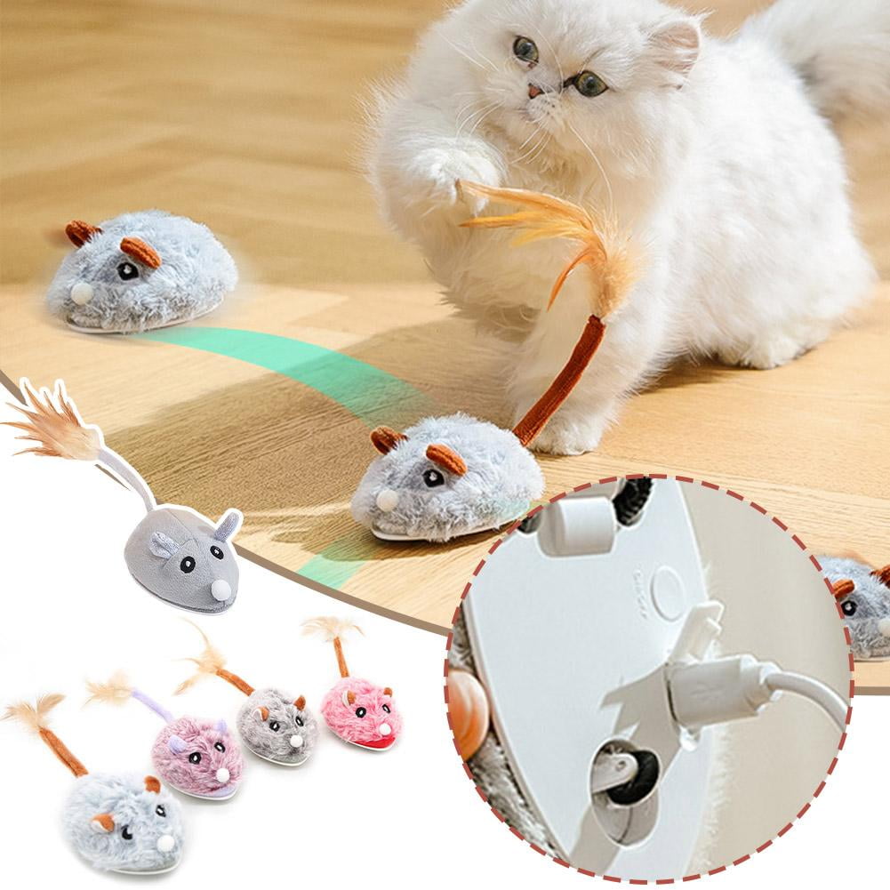 Clerance! Smart Running Mouse Cat Toy Interactived Moving Electric Cats ...