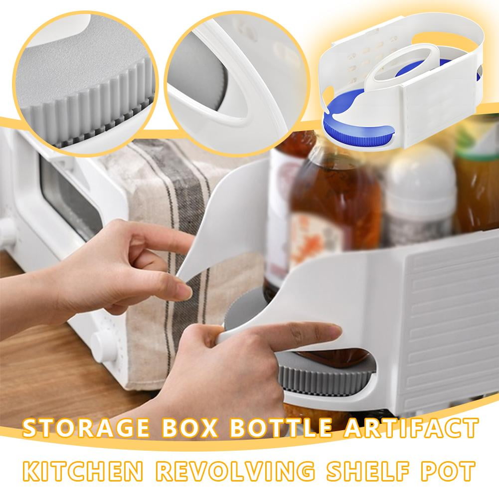 Clerance! Storage Box Bottle Artifact Kitchen Revolving Shelf Pot ...
