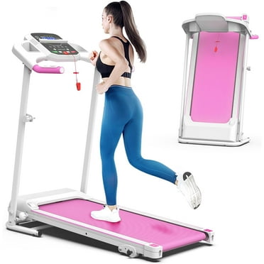 Aiqidi Easy Quiet Foldable Incline Treadmill with LED Monitor ...
