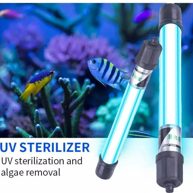 HPDL UV Light Sterilizer Waterproof Fish Tank Sterilization Light Lamps ...