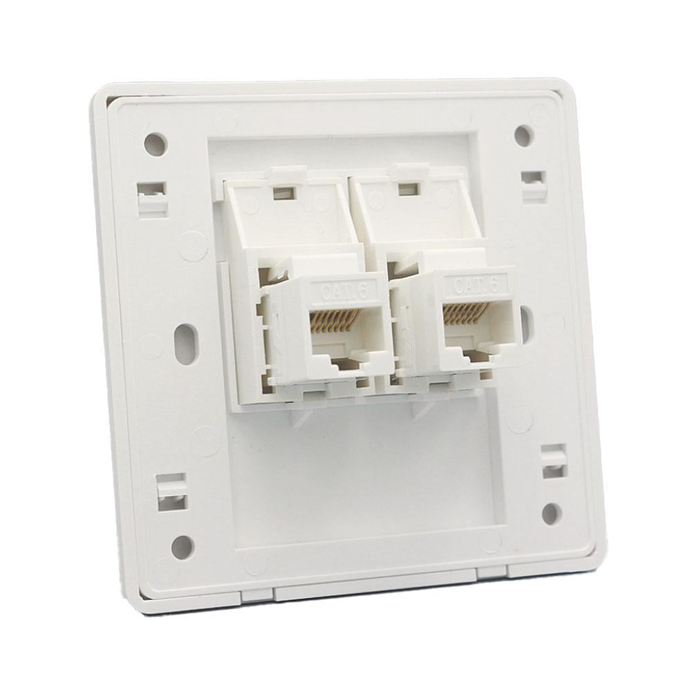 Clerance! Wall Socket Plate Network Ethernet LAN CAT6 Outlet RJ45 Panel ...