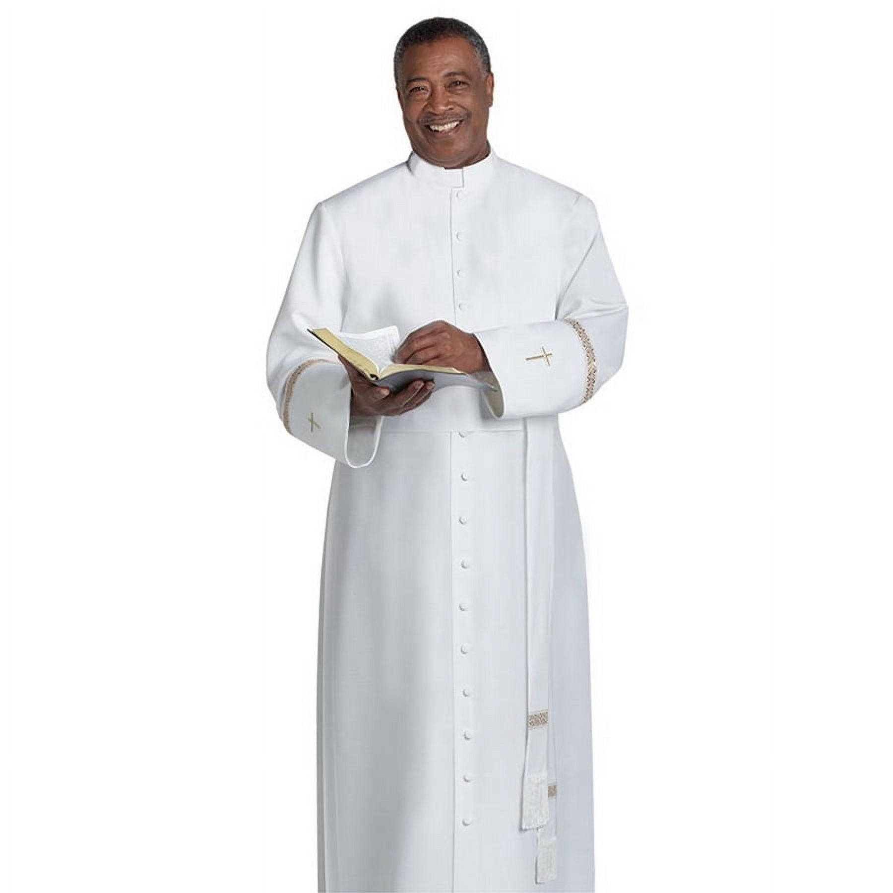 Clergy Cassock-H-187/HM537-White - Walmart.com
