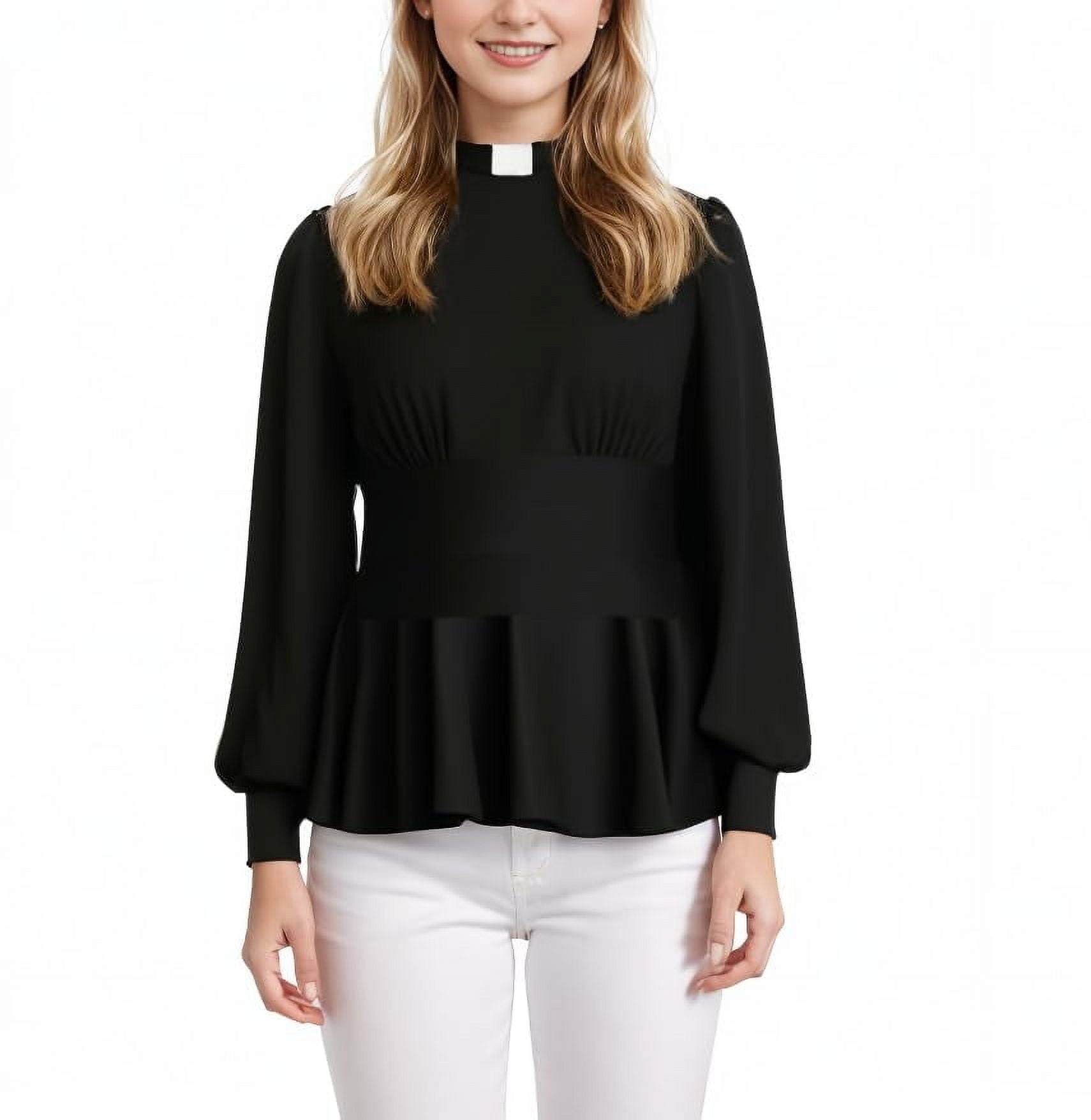 GRACEART Clergy Shirt for Women Church Clerical Shirts Priest Clergy ...