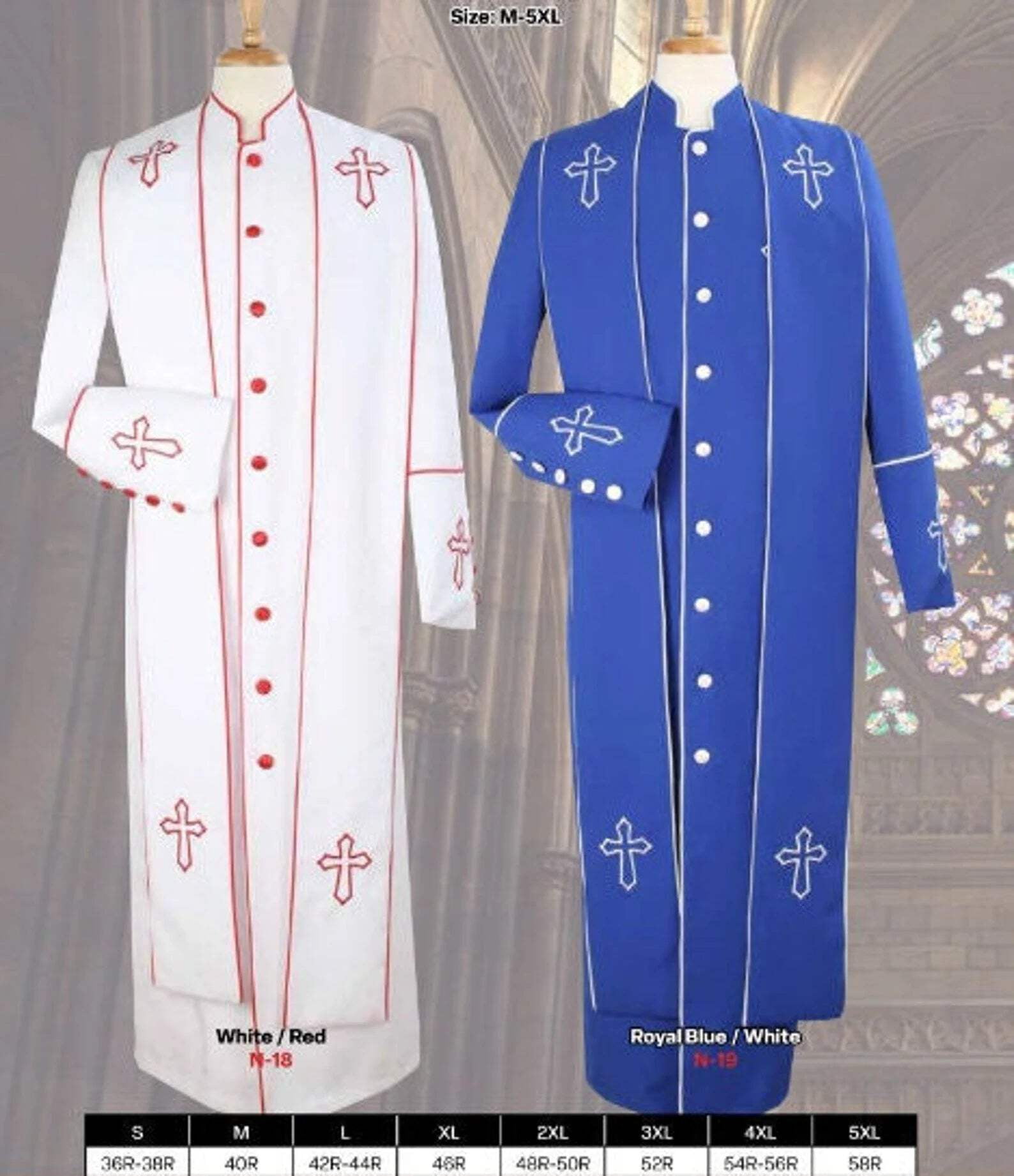Clergy robe Men's Cassock Pastor Robe With Matching Stole - Walmart.com