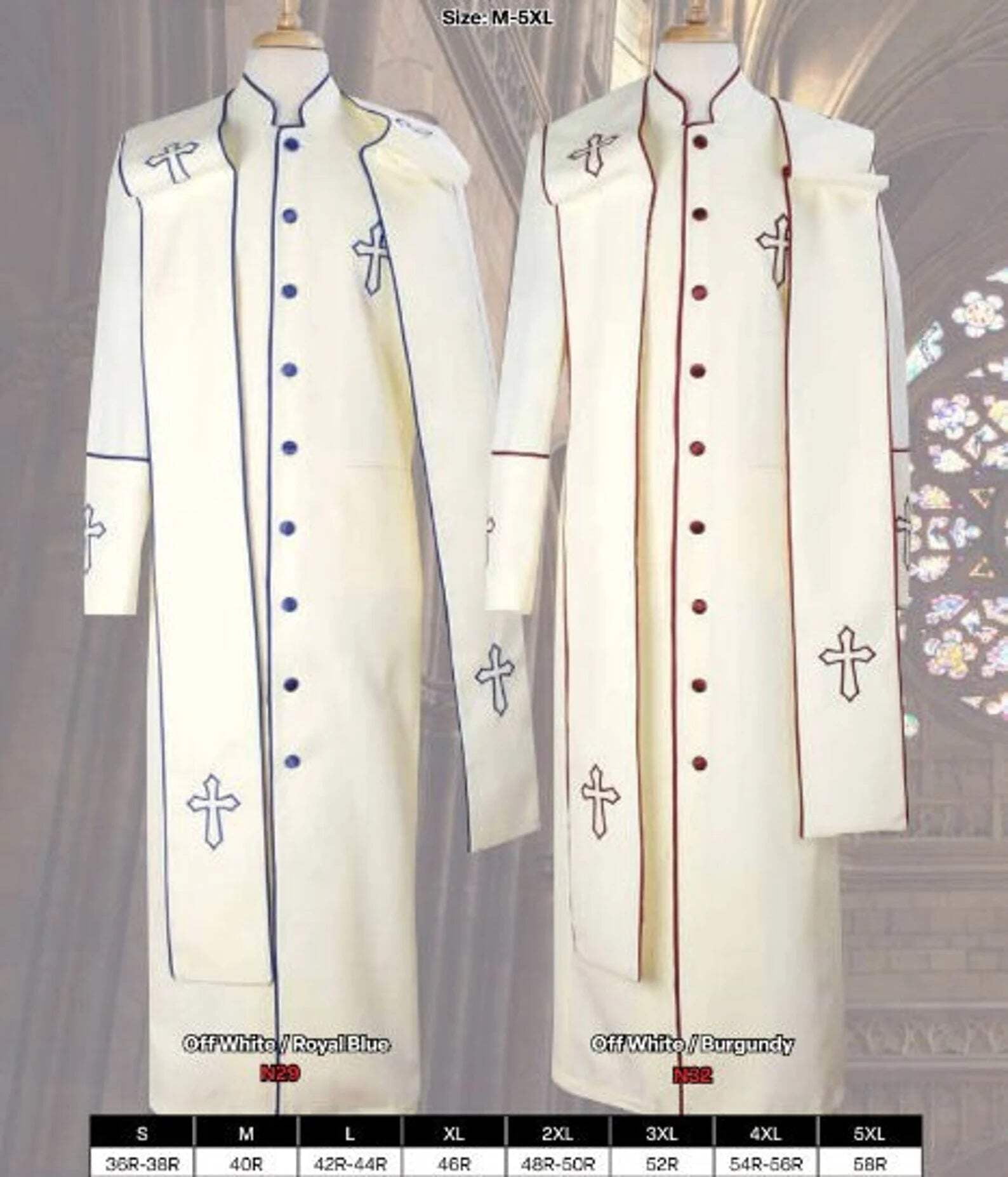 Clergy robe Men's Cassock Pastor Robe With Matching Stole - Walmart.com