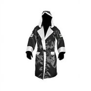 Cleto Reyes Satin Boxing Robe with Hood - Black/White - Walmart.com