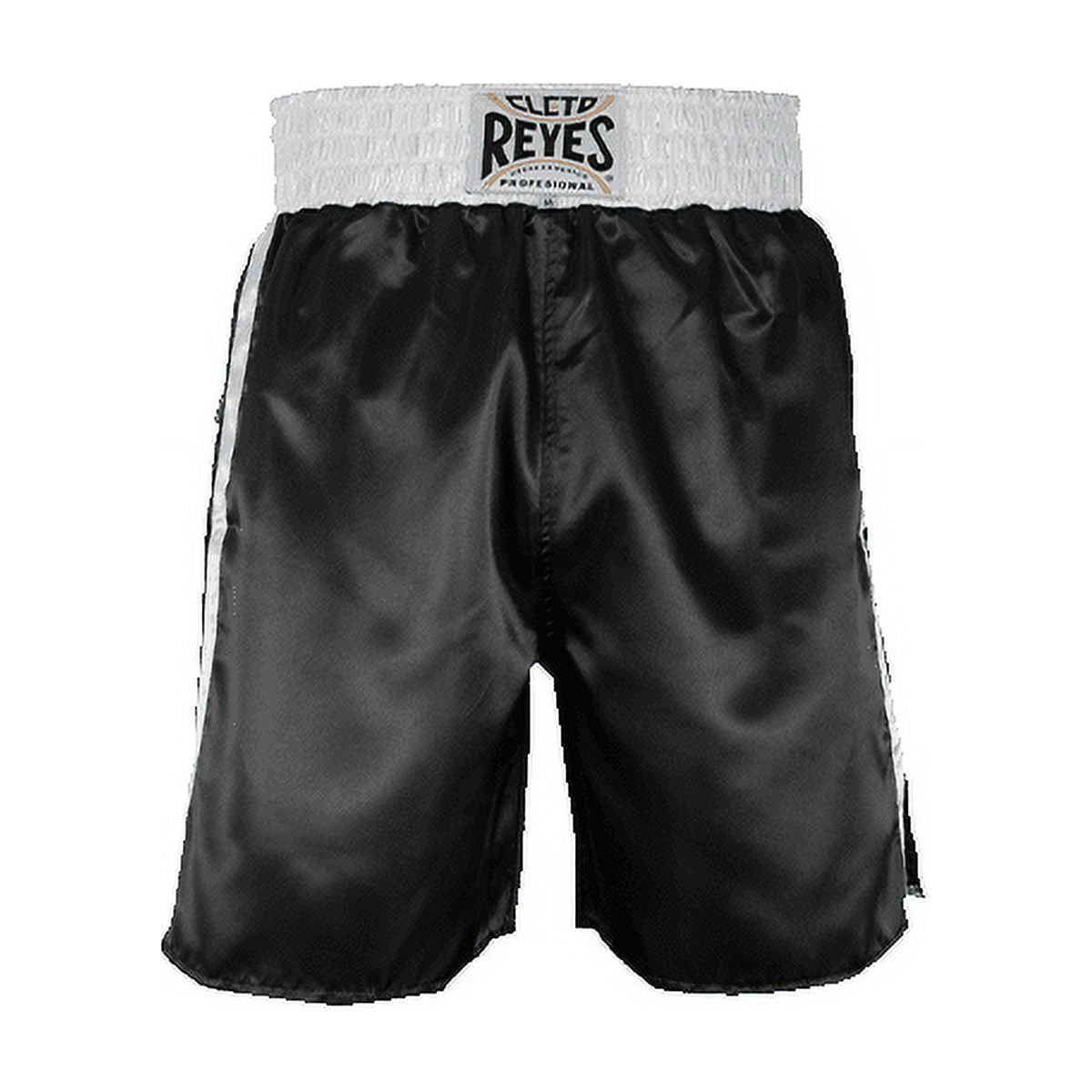 Cleto Reyes Boxing Shorts Trunks for Men (Medium, Black/White ...