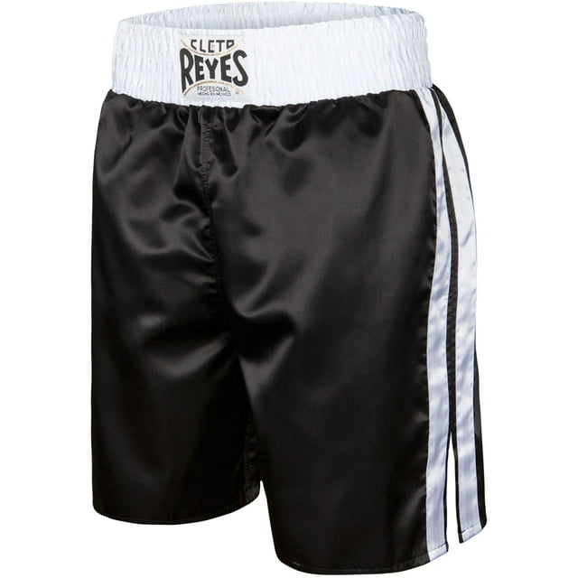 Cleto Reyes Satin Classic Boxing Trunks - Large (40") - Black/White ...