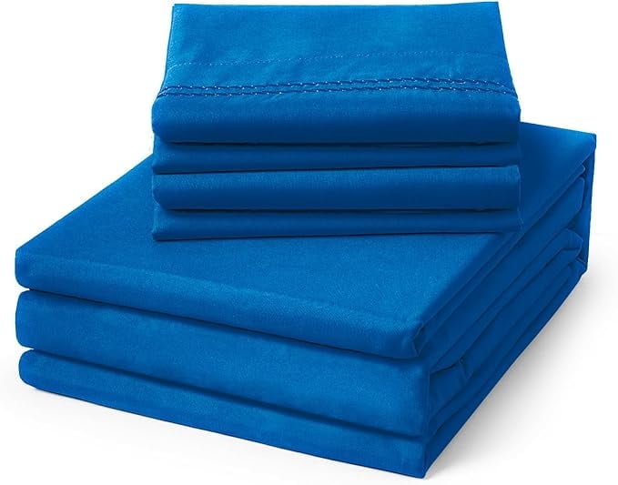 ClevaHome Full Size Sheet Set - 6 Piece Soft Breathable Luxury Bed ...