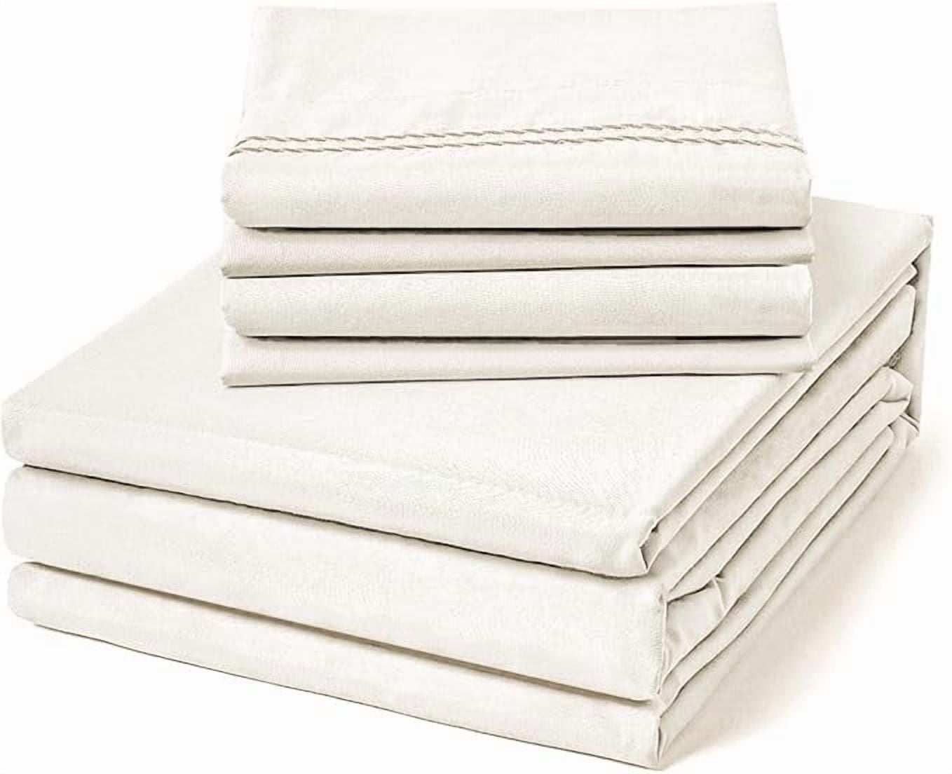 ClevaHome 6-Piece Queen Luxury Bed Sheet Set - Soft, Wrinkle & Fade ...