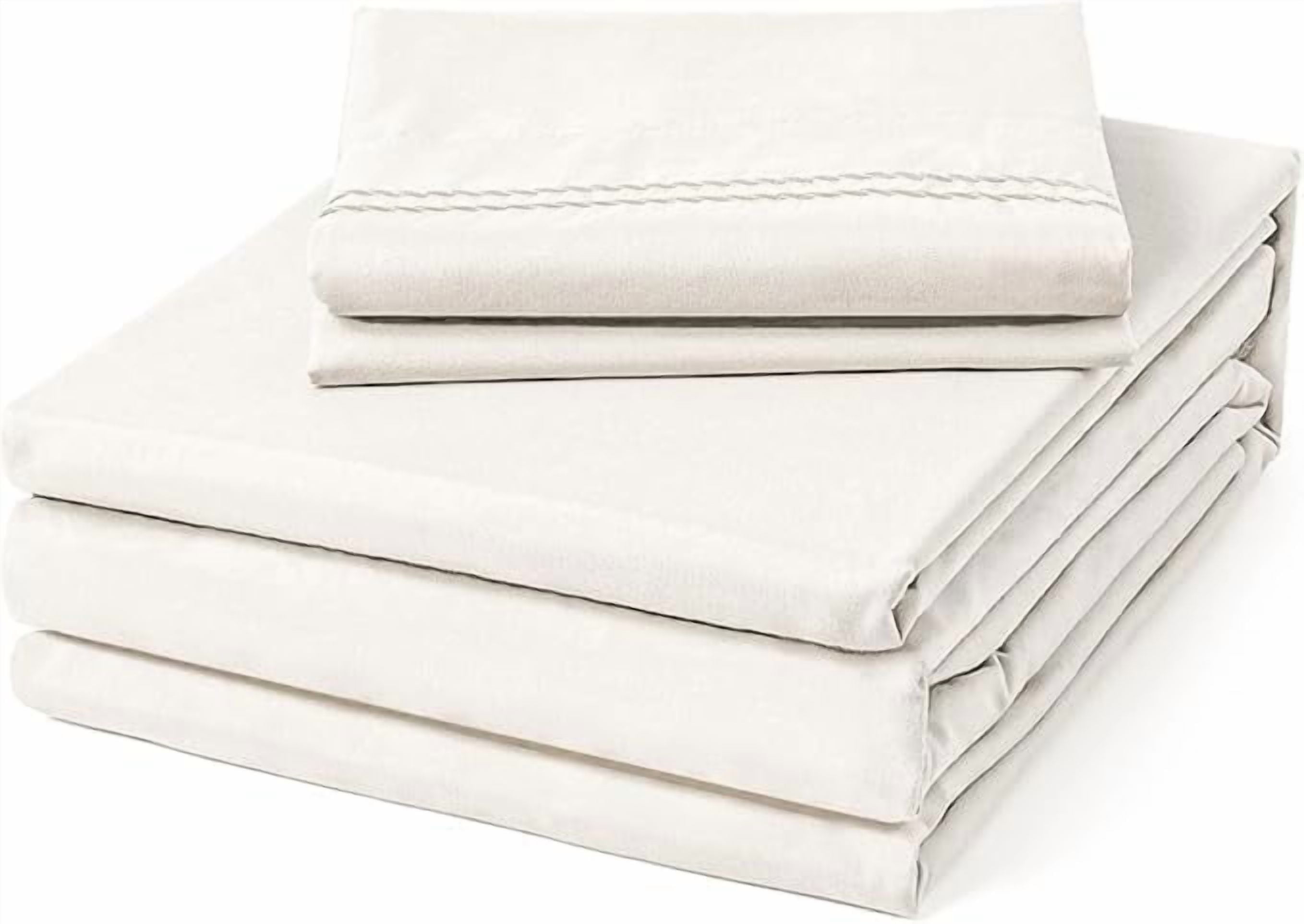 ClevaHome 4-Piece Twin Luxury Bed Sheet Set - Soft, Wrinkle & Fade ...
