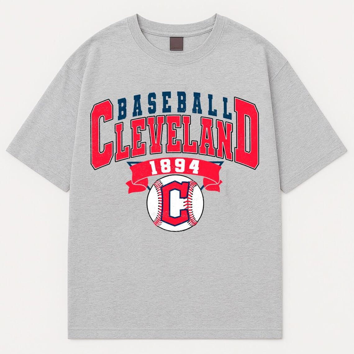 Cleveland Baseball Vintage 90s Crewneck, Guardians Baseball Team Retro Tshirt,White Color,Size ...