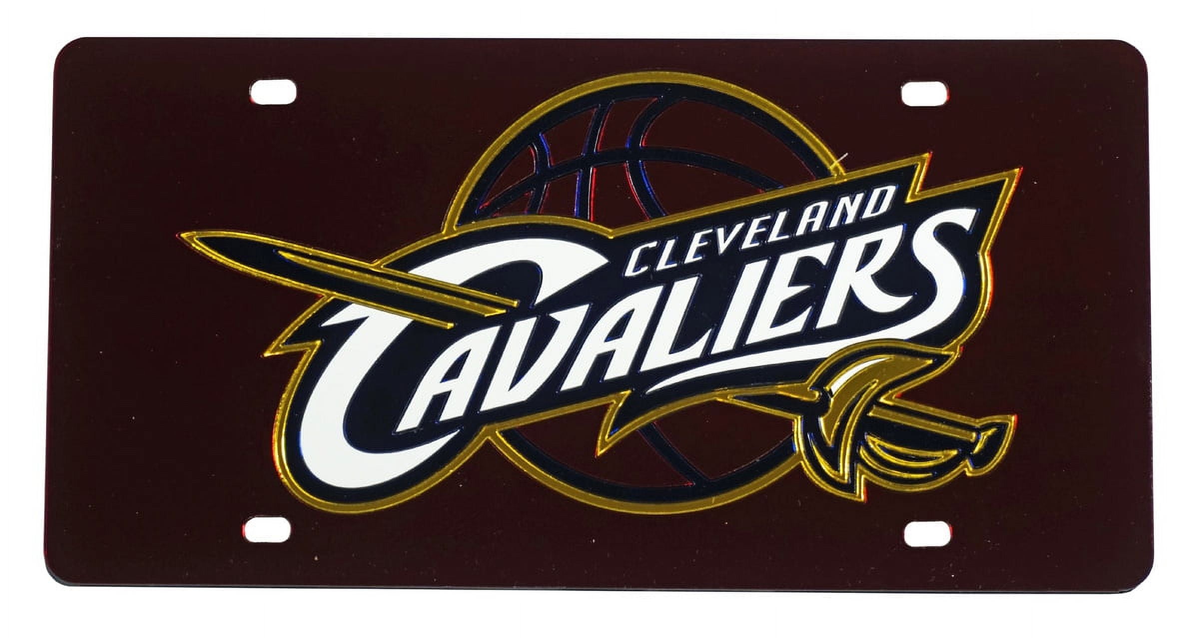 Cleveland Basketball Cavaliers Logo Mirror Look Acrylic License Plate ...