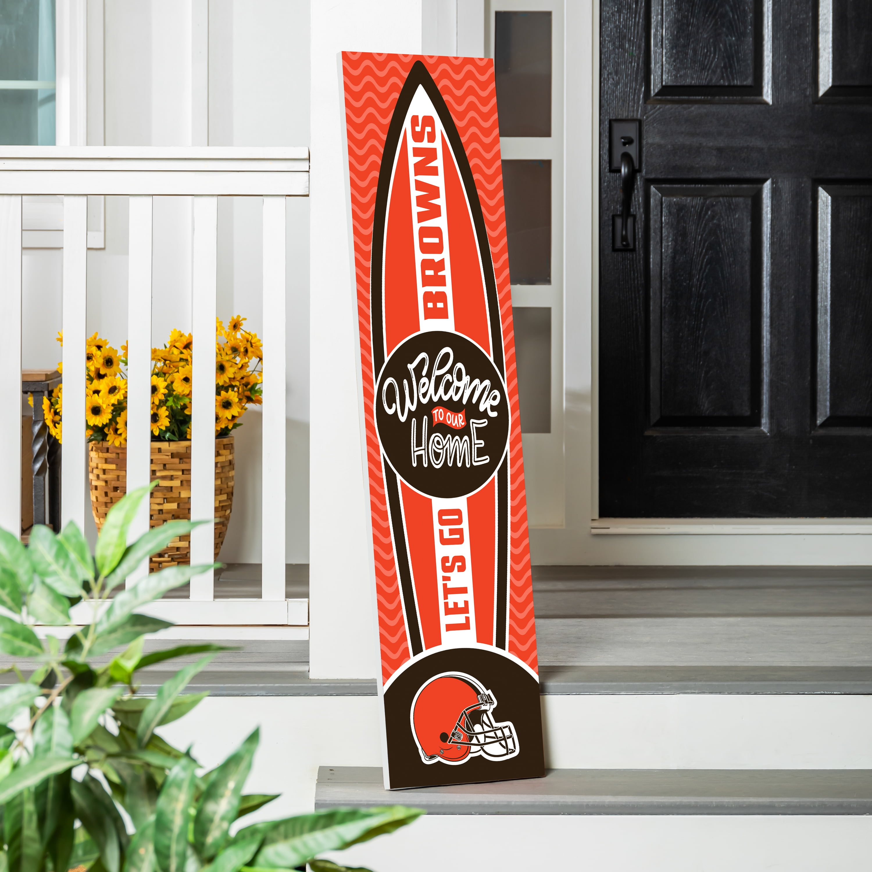 Cleveland Browns 47" Surfboard Summer Porch Leaner Welcome Wall Sign ...