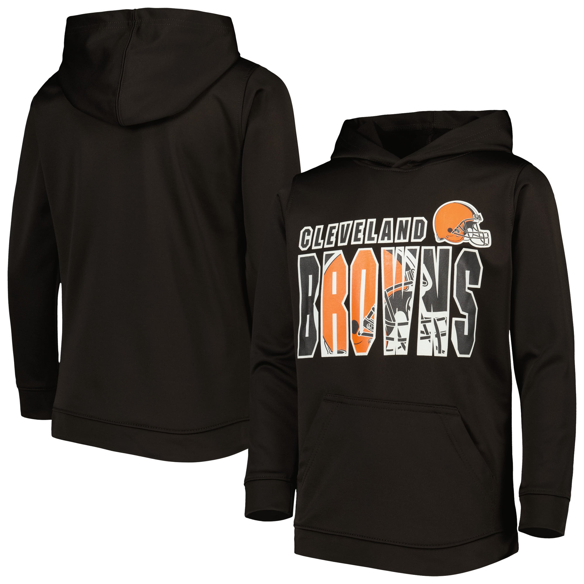 Cleveland Browns Boys 4-18 LS Fleece Hoodie 9K1BXFFB4 XXL18 - Walmart.com