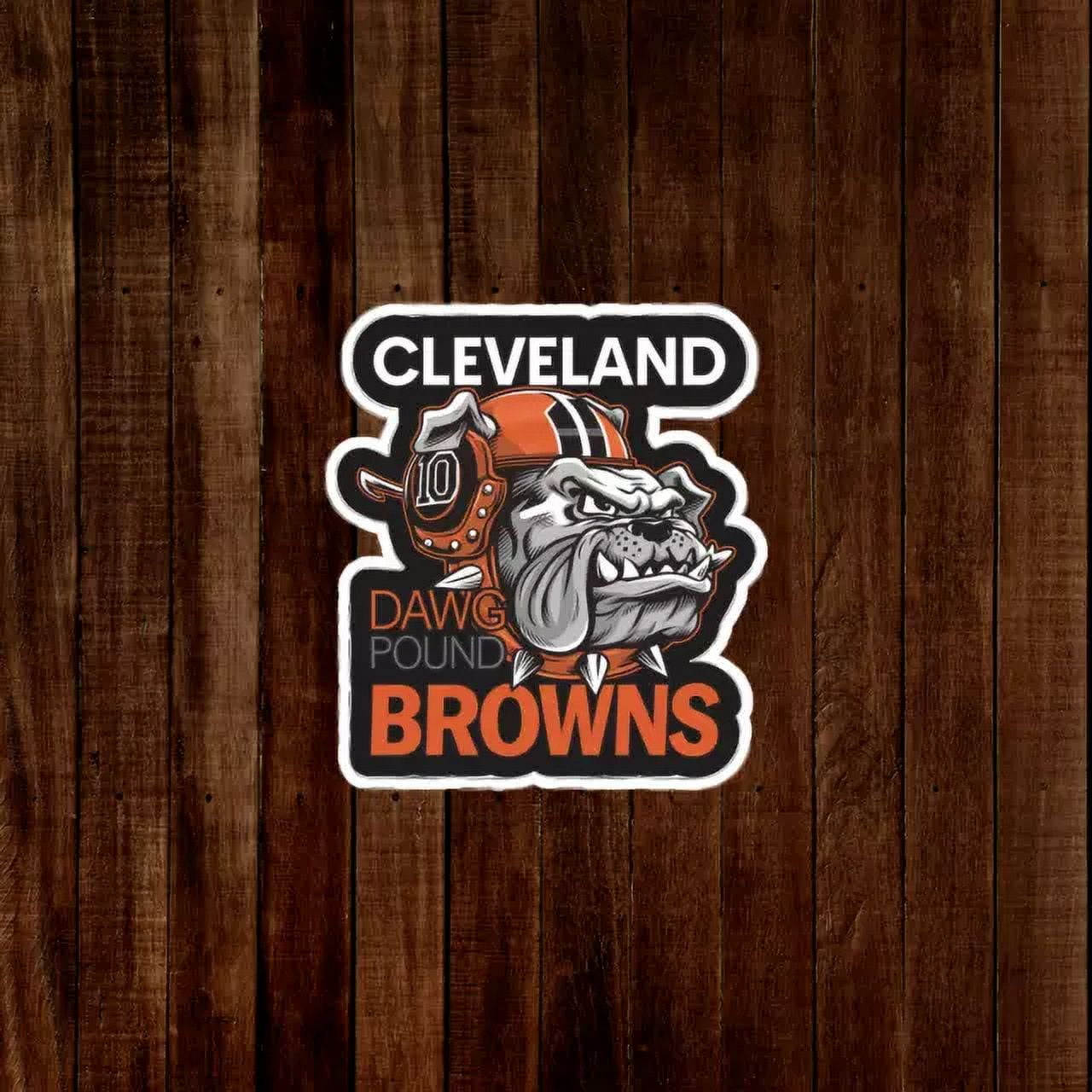 Cleveland Browns Dawg Pound Football Sticker For Football Fans & Dog ...
