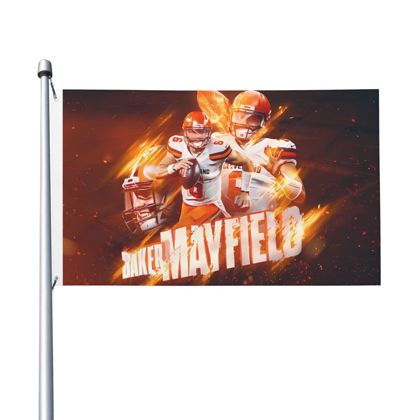 Browns Football Team Fans Audience Flag Double Sided Decorative Flag ...