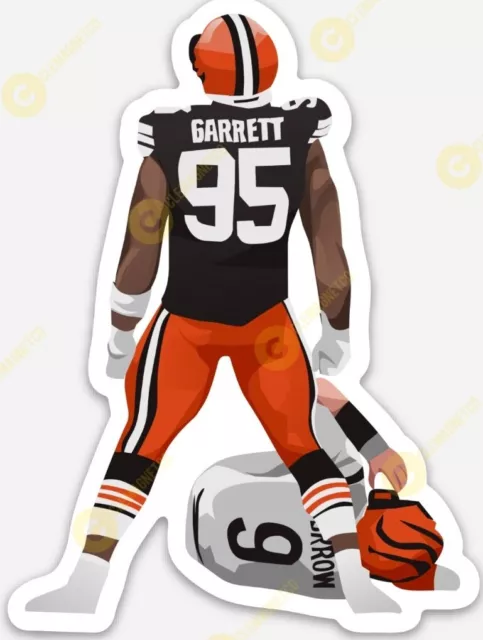 Cleveland Browns Sticker - Myles Garrett Sacks Joe Burrow Phone Decal ...