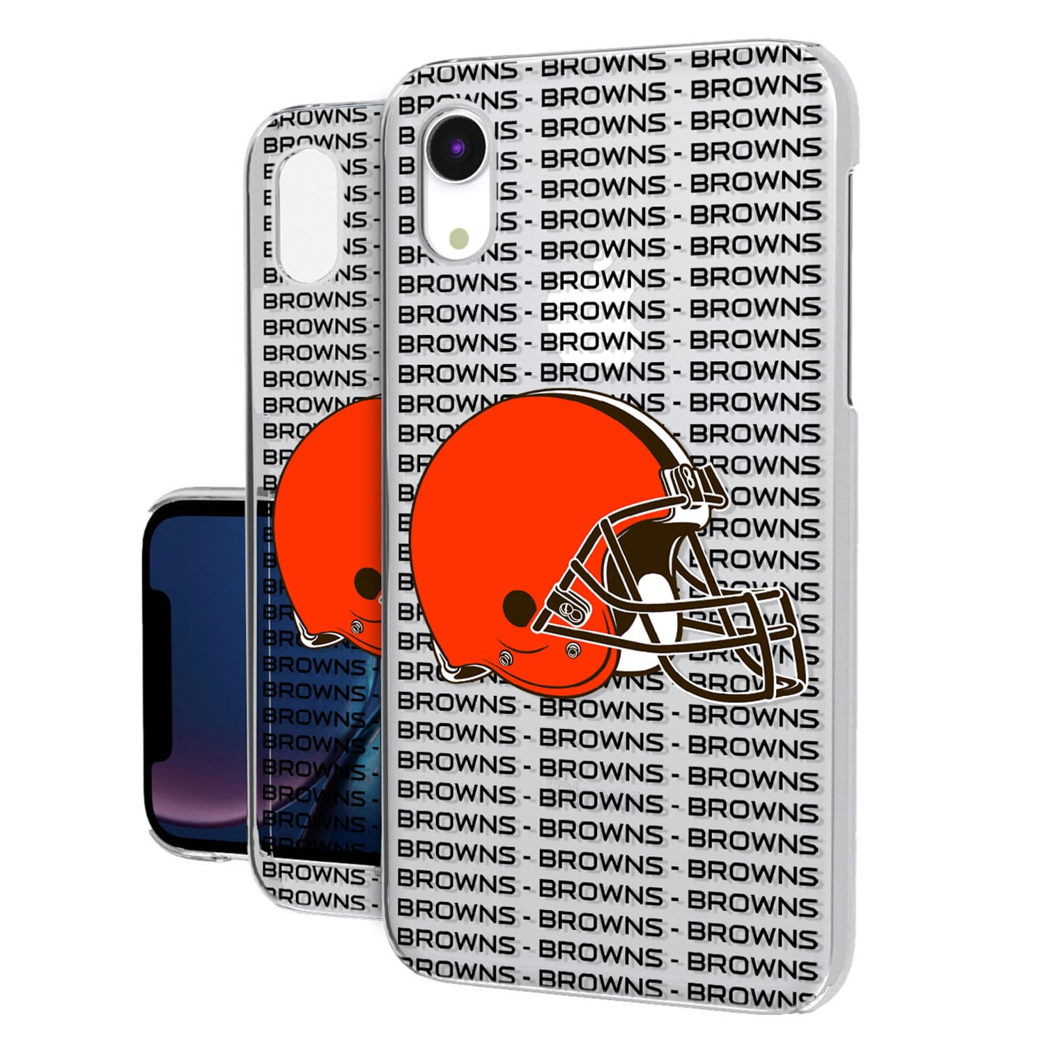 Cleveland Browns iPhone Clear Text Backdrop Design Case - Walmart.com