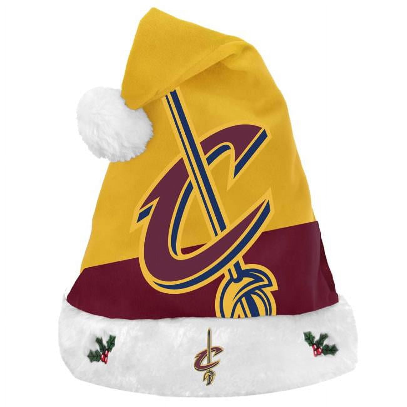 Cleveland Cavaliers 2018 NBA Basic Logo Plush Christmas Santa Hat ...