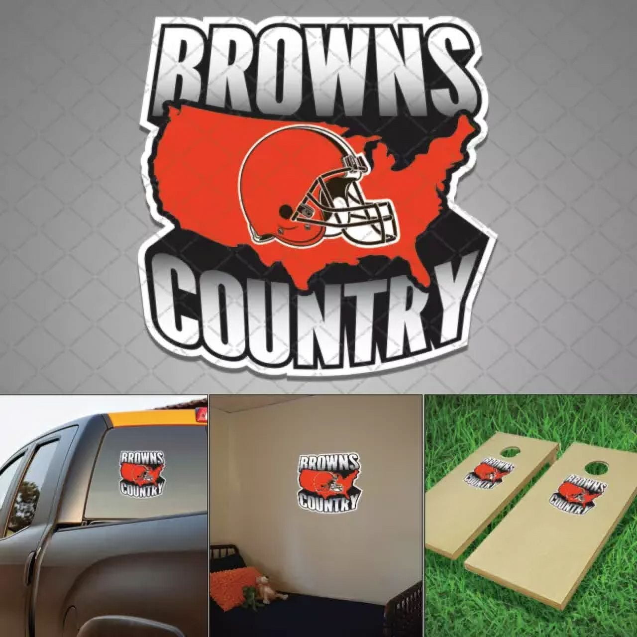 Cleveland Cleveland Football Team Country Sticker Decal Vinyl Football ...