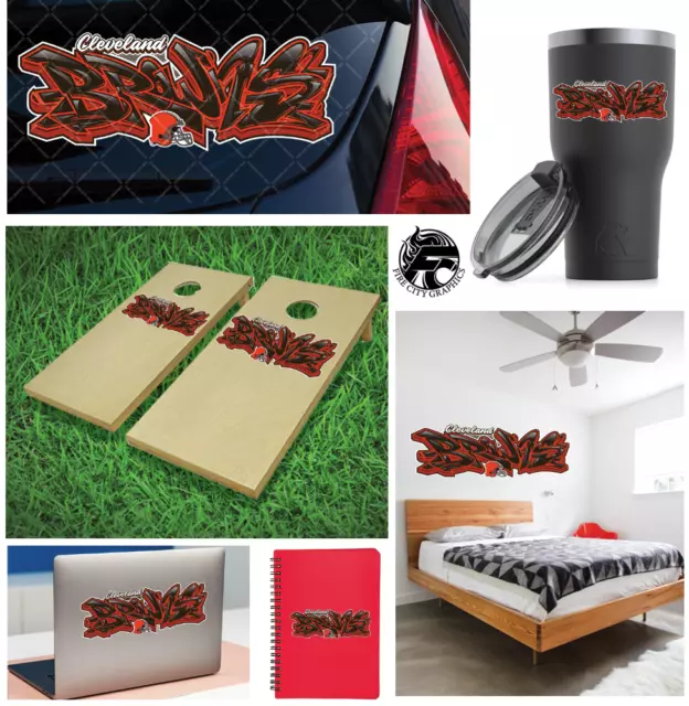 Cleveland Cleveland Football Team Sticker Decal Graffiti Car Truck ...